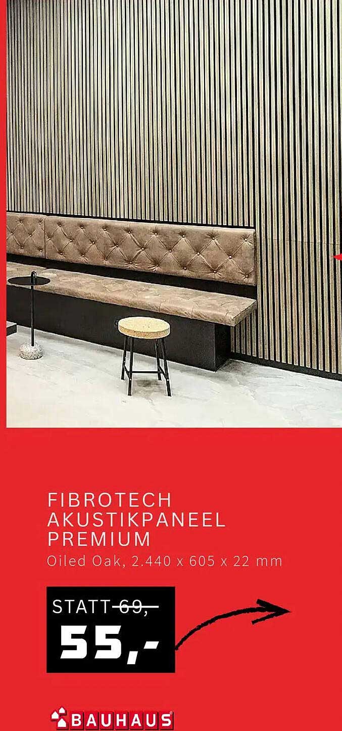 Fibrotech Akustikpaneel Premium Angebot bei Bauhaus - ProspektGuru.de