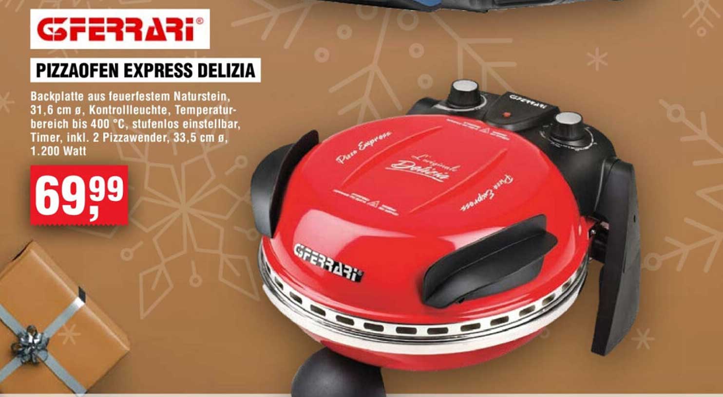 Gferrari Pizzaofen Express Delizia Angebot bei Handelshof - ProspektGuru.de