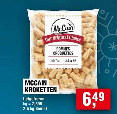Mccain Krokette - Pommes Croquettes, 2,5 Kg Angebot bei Handelshof ...