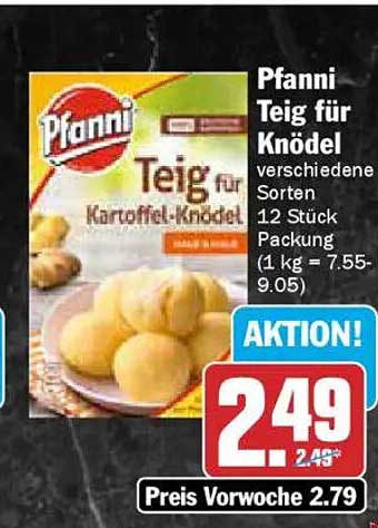 Pfanni Teig Für Knödel - Verschiedene Sorten 12 Stück Packung Angebot ...