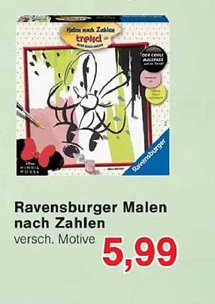 Ravensburger Malen Nach Zahlen - Verschiedene Motive Angebot bei Jawoll ...