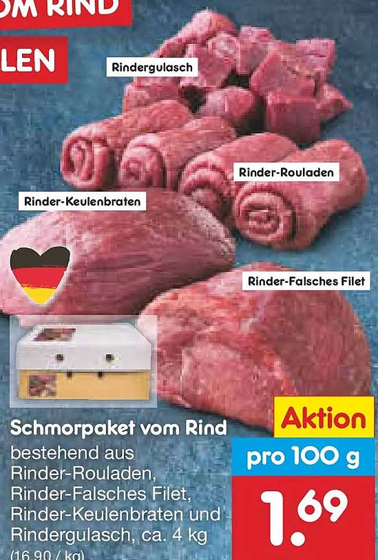Schmorpaket Vom Rind Angebot bei Netto Marken-Discount - ProspektGuru.de