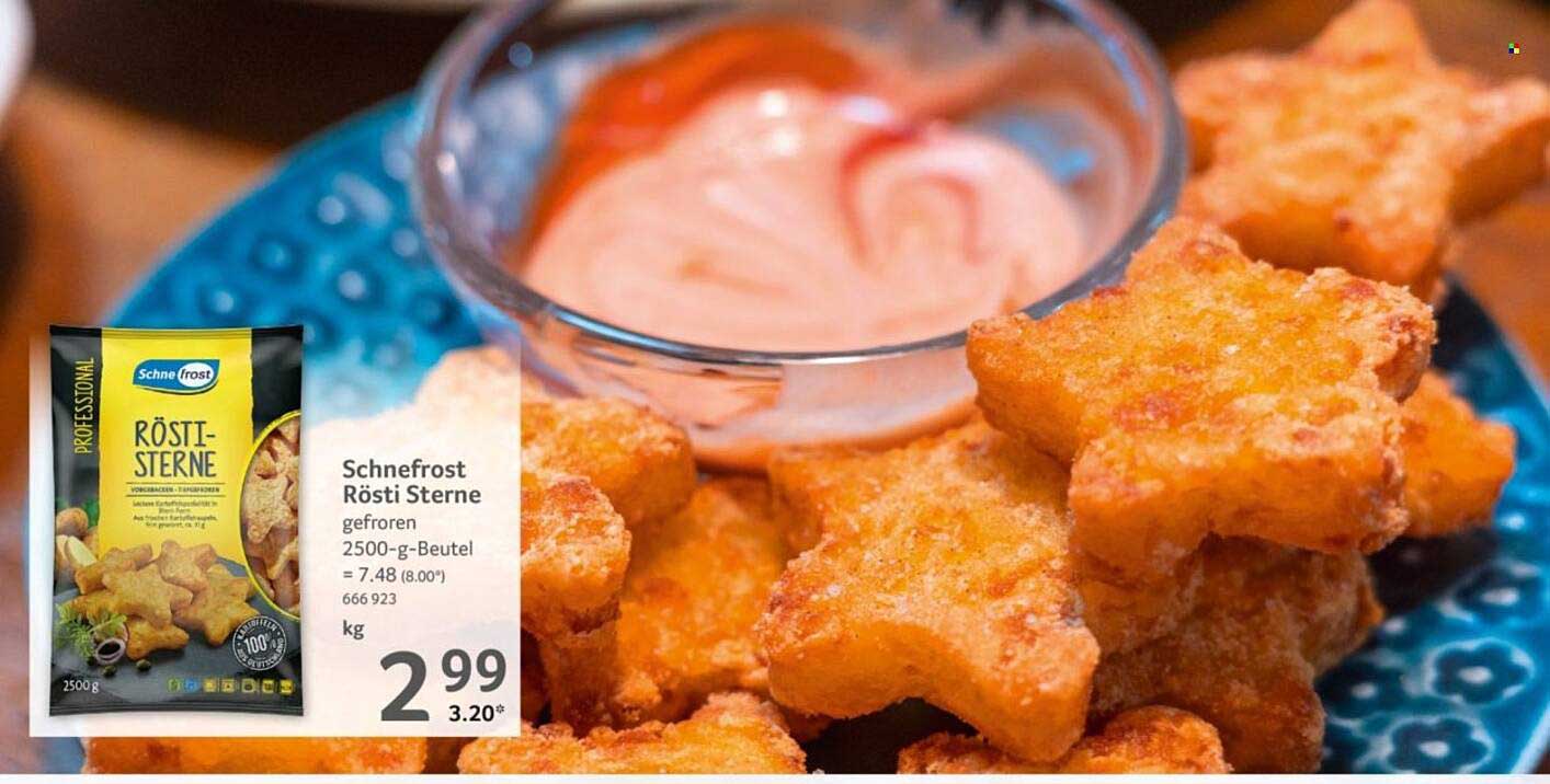 Schneefrost Rösti Sterne, Gefroren, 2500G Angebot bei Selgros ...