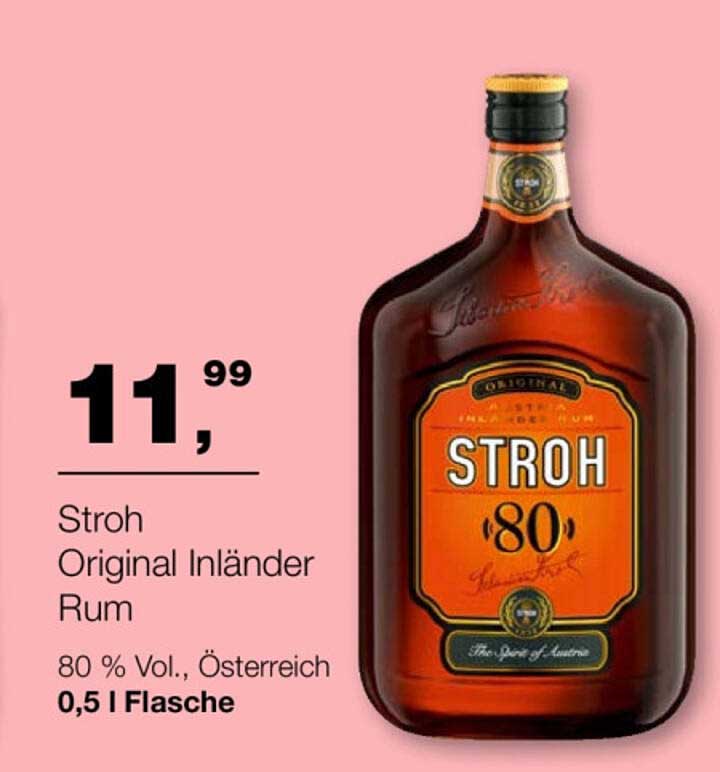 Stroh Rum 80% Vol - 0,5L Flasche Angebot bei E-Center - ProspektGuru.de