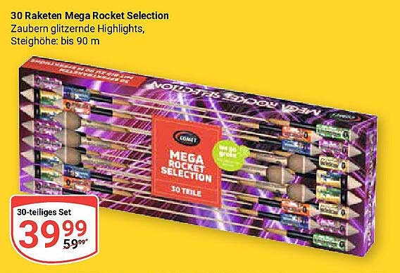 30 Raketen Mega Rocket Selection Angebot bei Globus