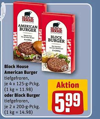 Block House American Burger Angebot bei REWE Center
