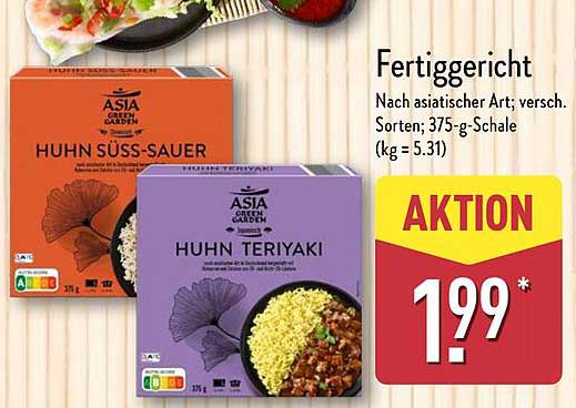 Fertiggericht Angebot bei Aldi Nord
