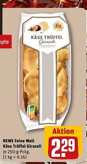 Käse Trüffel Girasoli Angebot bei REWE Center