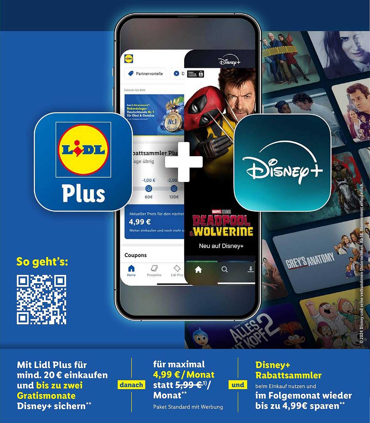 Lidl Plus + Disney+ Angebot bei Lidl