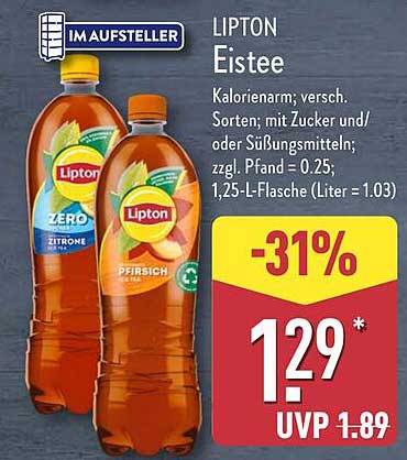 Lipton Eistee Angebot bei Aldi Nord