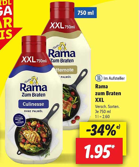 Rama Zum Braten Xxl Angebot bei Lidl