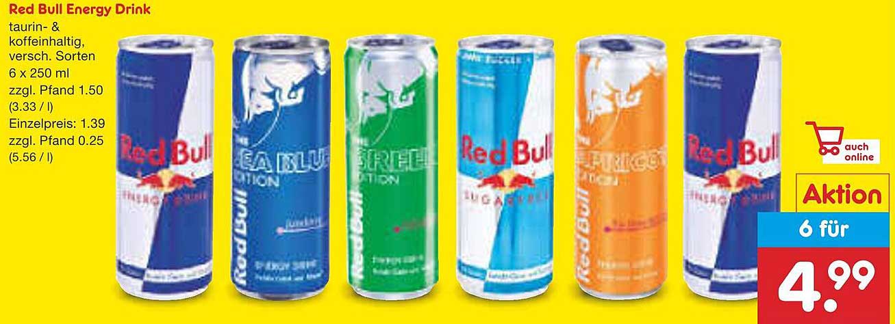 Red Bull Energy Drink Angebot bei Netto Marken-Discount