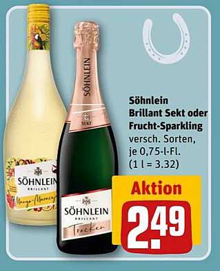 Söhnlein Brillant Sekt Oder Frucht-Sparking Angebot bei REWE Center