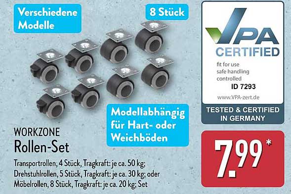 Workzone Rollen-Set Angebot bei Aldi Nord