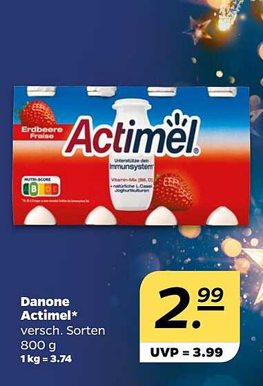 Danone Actimel Erdbeere 800 G Angebot bei NETTO - ProspektGuru.de
