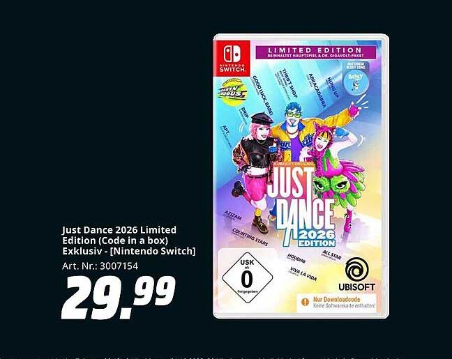 Just Dance 2026 Limited Edition (Code In A Box) Exklusiv - [Nintendo ...