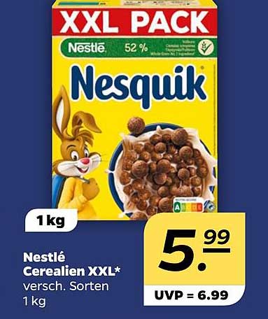 Nestlé Cerealien Xxl - Nesquik 1 Kg Angebot bei NETTO - ProspektGuru.de