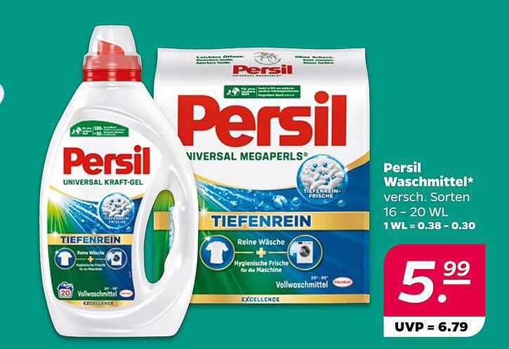 Persil Waschmittel* Versch. Sorten 16 - 20 Wl Angebot bei NETTO ...