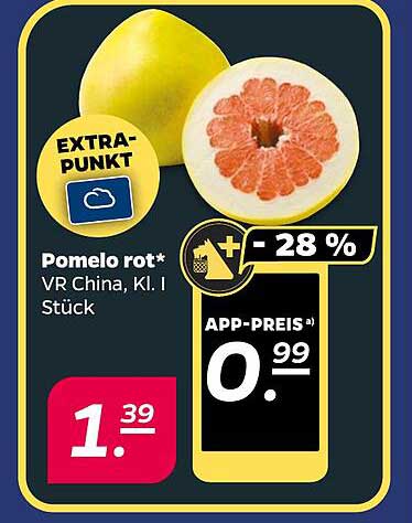 Pomelo Rot* Vr China, Kl. I Stück Angebot bei NETTO - ProspektGuru.de