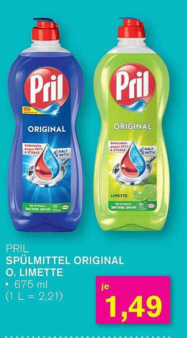 Pril Spülmittel Original O. Limette 675 Ml Angebot bei KODi ...