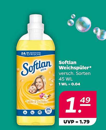 Softlan Weichspüler – Vanille & Orchidee (45 Wl) Angebot bei NETTO ...