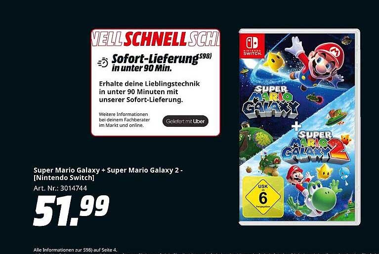 Super Mario Galaxy + Super Mario Galaxy 2 - [Nintendo Switch] Angebot ...