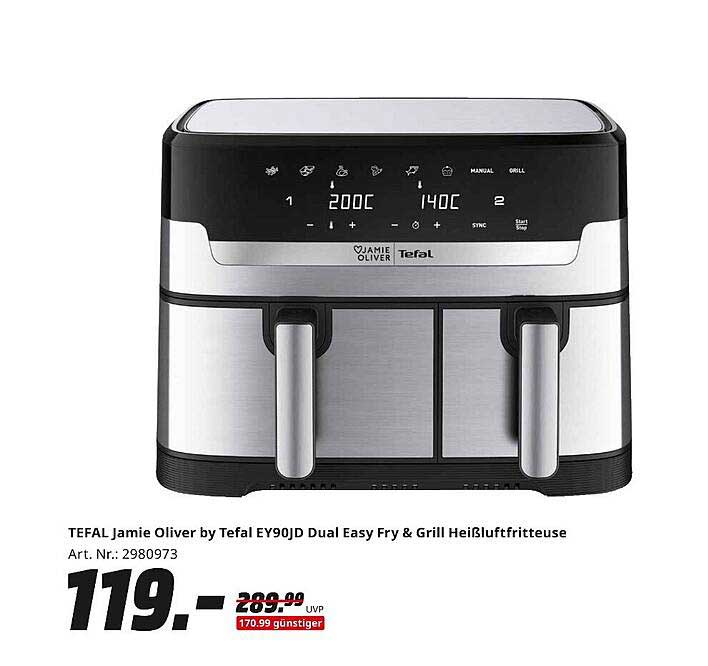 Tefal Heißluftfritteuse Typ „Easy Fry Max Ey245B“ Angebot bei Lidl ...