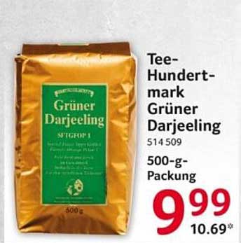 Hundertmark Grüner Darjeeling Angebot bei Selgros - ProspektGuru.de