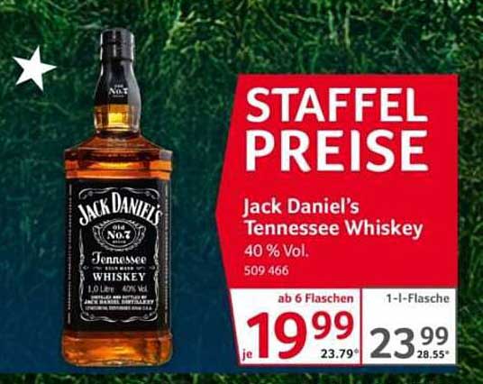 Jack Daniel’s Tennessee Whiskey 40% Vol. 0,7 Liter Angebot bei Netto ...