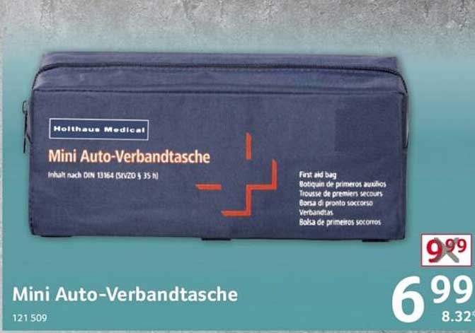 Mini Auto-Verbandtasche Angebot bei Selgros - ProspektGuru.de