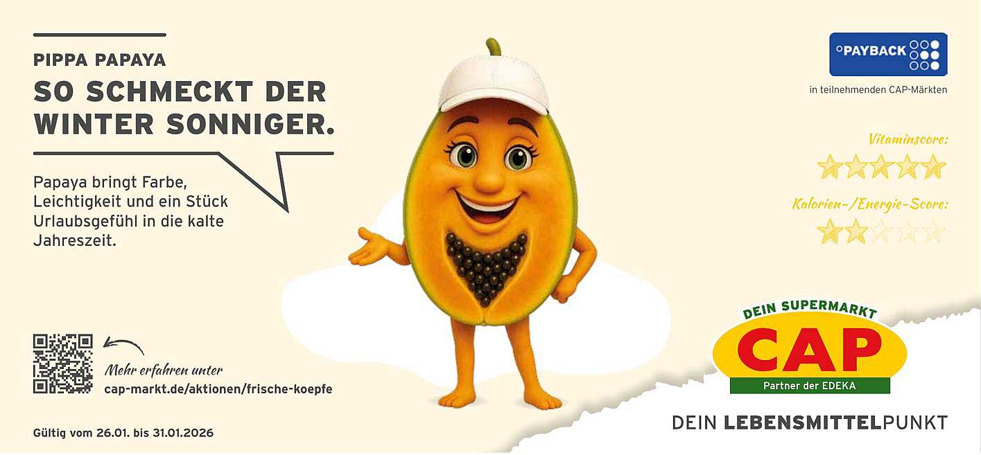 Pippa Papaya So Schmeckt Der Winter Sonniger. Angebot bei CAP Markt ...