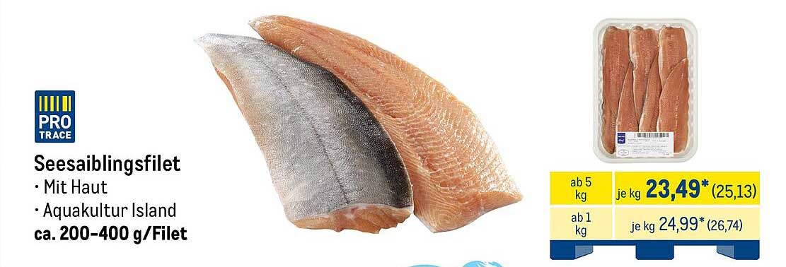 Seesaiblingfilet Angebot bei METRO - ProspektGuru.de