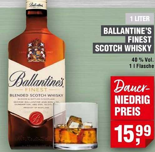 Ballantine's Finest Scotch Whisky 1 Liter Angebot bei Handelshof ...