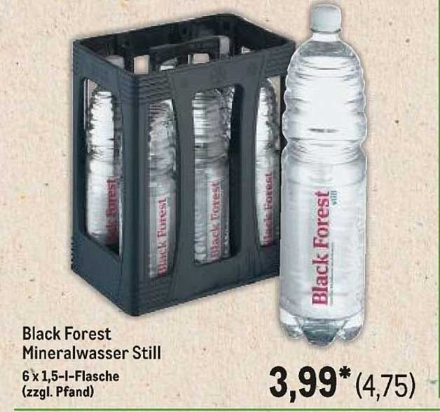 Black Forest Mineralwasser Still 6 × 1,5-L-Flasche (Zzgl. Pfand ...