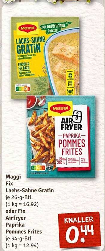Maggi Fix Lachs-Sahne Gratin Angebot bei nahkauf - ProspektGuru.de