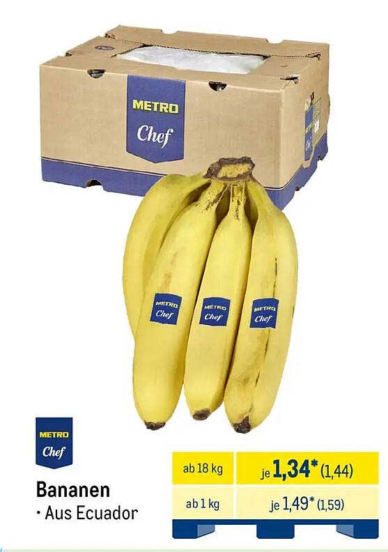 Bananen Aus Ecuador Angebot bei METRO - ProspektGuru.de