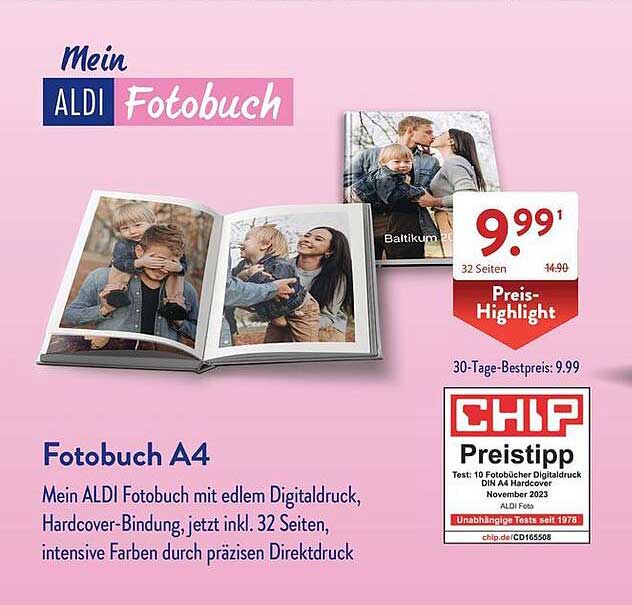 Fotobuch A4 Angebot bei Aldi Süd