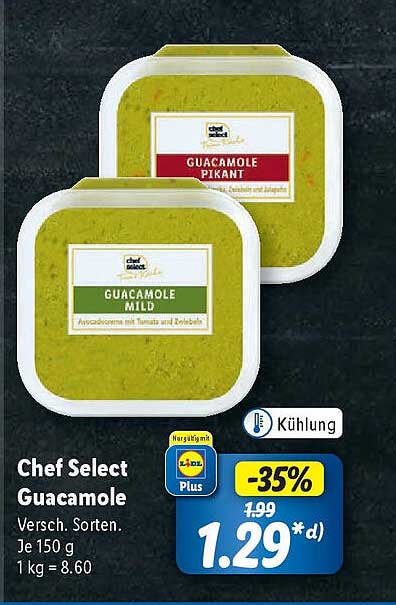 Chef Select Guacamole Angebot bei Lidl