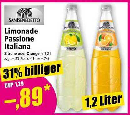 Limonade Passione Italiana Angebot bei Norma - ProspektGuru.de