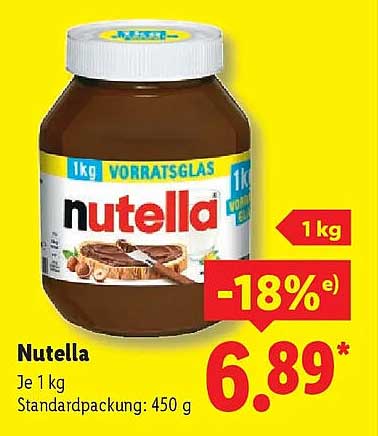 Ferrero Nutella Angebot bei Handelshof - ProspektGuru.de