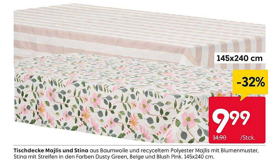 Tischdecke Majlis Und Stina Aus Baumwolle Und Recyceltem Polyester ...