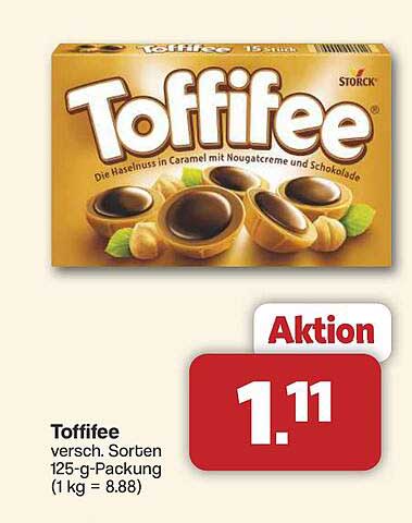 Toffifee Versch. Sorten 125-G-Packung Angebot bei Combi - ProspektGuru.de