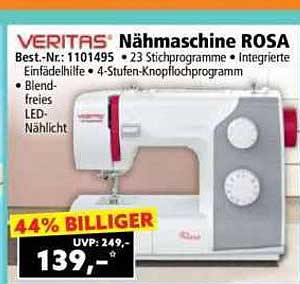 Veritas Nähmaschine Rosa Angebot bei Norma - ProspektGuru.de