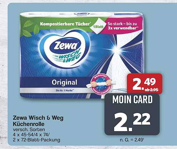 Zewa Wisch & Weg Küchenrolle Angebot bei Combi - ProspektGuru.de