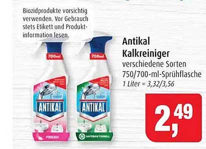 Antikal Kalkreiniger Angebot bei Markant