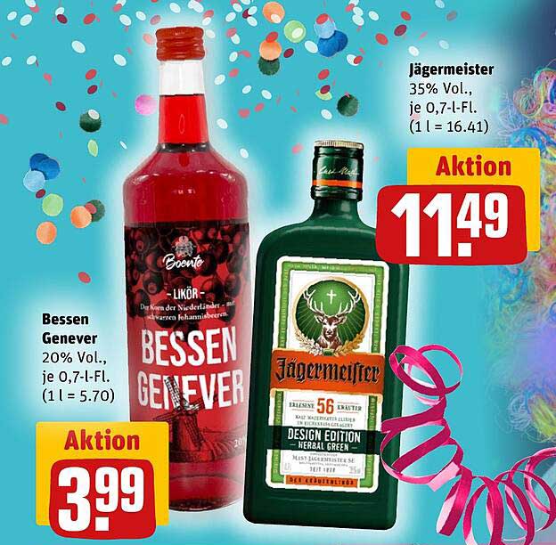 Bessen Genever Jägermeister Design Edition Herbal Green Angebot bei ...