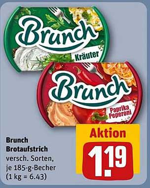 Brunch Brotaufstrich Angebot bei REWE Center