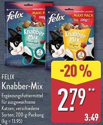 Felix Knabber-Mix Angebot bei Aldi Nord