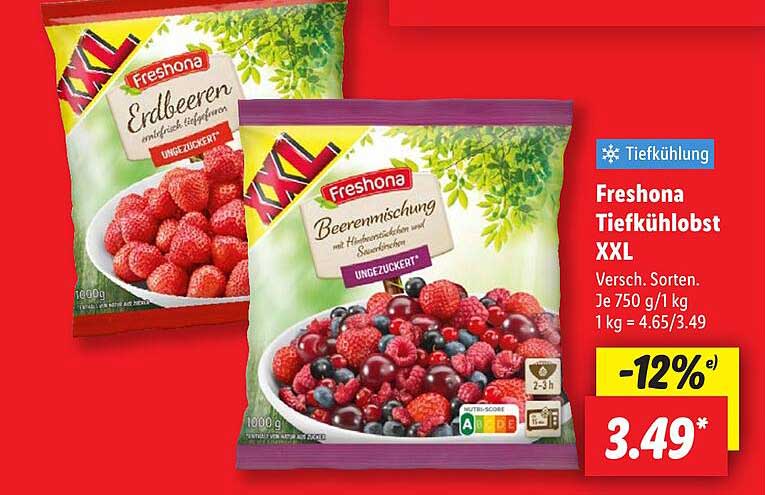 Freshona Erdbeeren Freshona Beerenauswahl Angebot bei Lidl