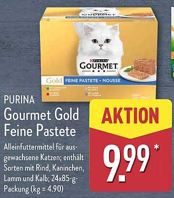 Gourmet Gold Feine Pastete Angebot bei Aldi Nord